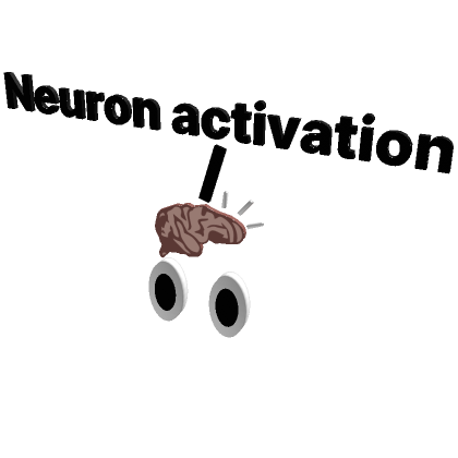 Neuron activation meme | Roblox Item - Rolimon's