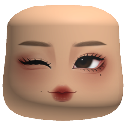 It Girl Glam Makeup Cheeks Head Light Skin Tone | Roblox Item - Rolimon's