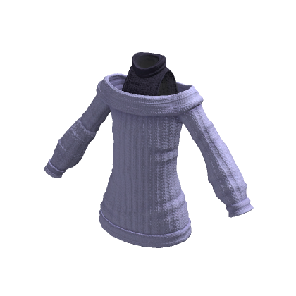 BerryBox Jan '24 Chunky Knit Sweater Dress Lilac | Roblox Item - Rolimon's
