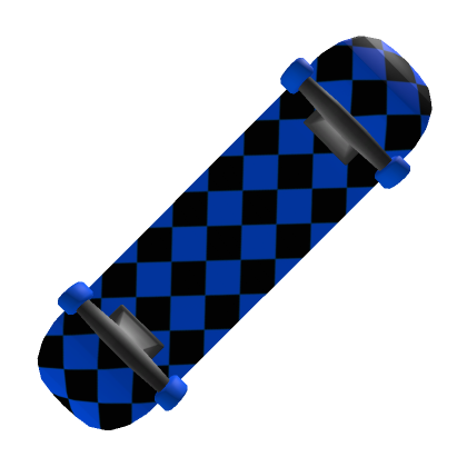Skateboard - Checkered Blue [ Cheap ] | Roblox Item - Rolimon's