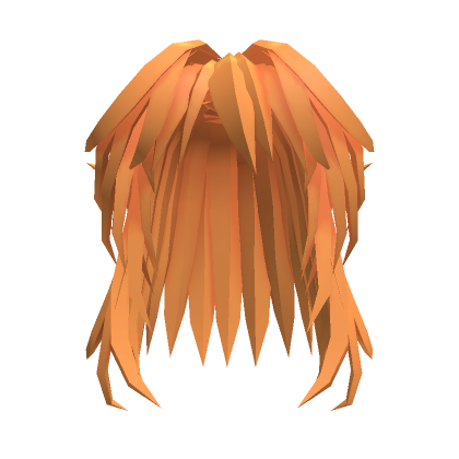 Orange Messy Anime Hair | Roblox Item - Rolimon's
