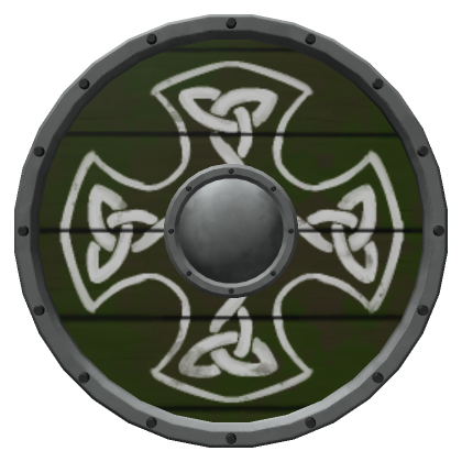 Viking Shield (White on Blue Cross) | Roblox Item - Rolimon's