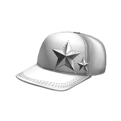 White Y2K Star Cap with Rhinestones | Roblox Item - Rolimon's