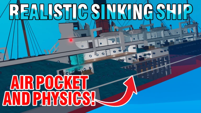 Sinking Ship BUT WITH REALISTIC WATER PHYSICS! | Roblox Game - Rolimon's