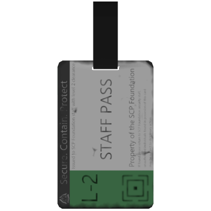 SCP Level 2 Keycard | Roblox Item - Rolimon's