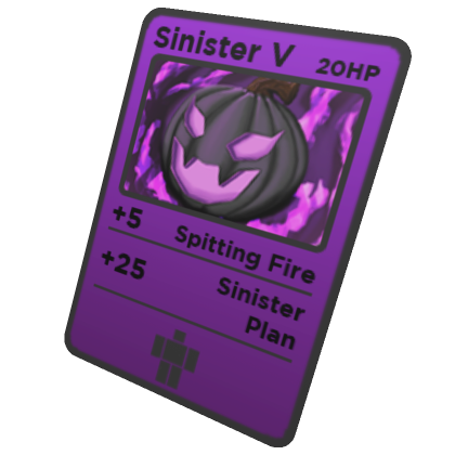 Sinister V Trading Card | Roblox Item - Rolimon's