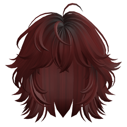 Short Wolf Cut(Dark Red) | Roblox Item - Rolimon's