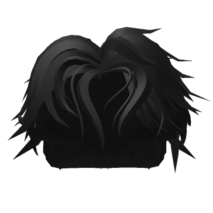 💵 Black Split Messy Boy Hair | Roblox Item - Rolimon's