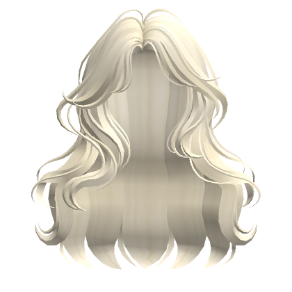 Cabello Amarillo Estético Largo Ondulado - Roblox