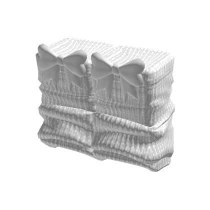 White Bow Leg Warmers | Roblox Item - Rolimon's