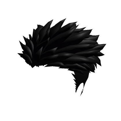 Slick Back Spikey Hair (black) | Roblox Item - Rolimon's