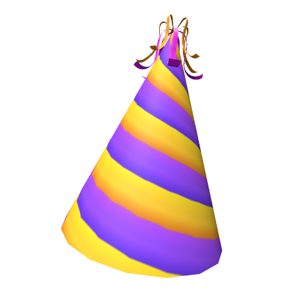 Yellow And Purple Party Hat | Roblox Item - Rolimon's