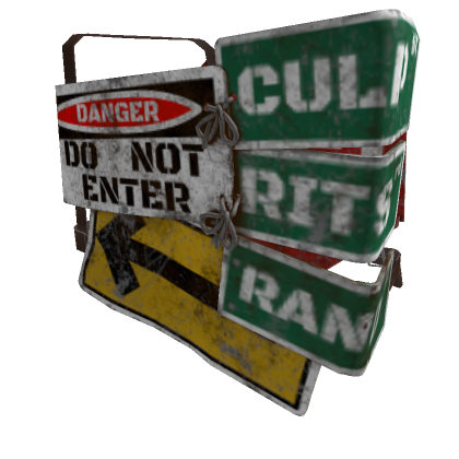 Rust Road Sign Chest Plate | Roblox Item - Rolimon's