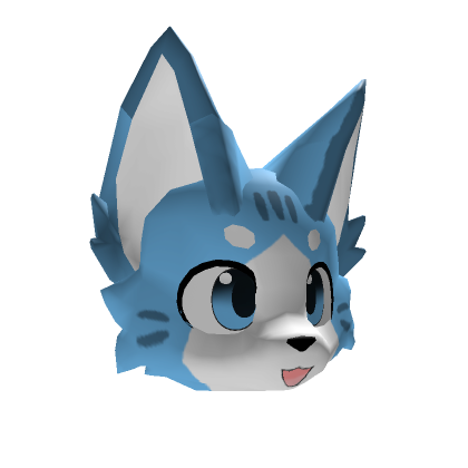 Blue Kemono Cat (Colored Eyes) | Roblox Item - Rolimon's