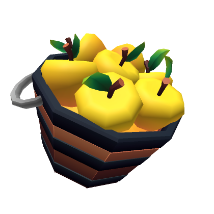 Bucket of Tasty Yellow Apples | Roblox Item - Rolimon's