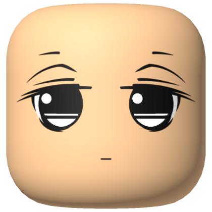 (Colorable) Tired Anime Face Mask | Roblox Item - Rolimon's
