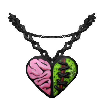 Y2K Zombie Heart NeckLace 1.0 | Roblox Item - Rolimon's