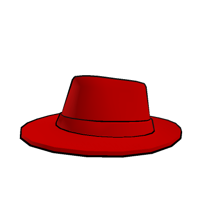 Extremely Red Fedora | Roblox Item - Rolimon's
