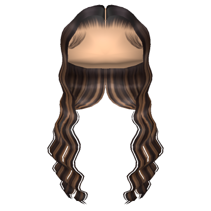 Wet n' Wavy Wig in Brown Highlights | Roblox Item - Rolimon's
