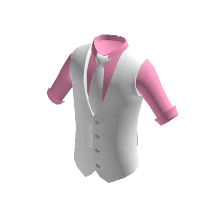Pink Shirt & Formal White Vest | Roblox Item - Rolimon's