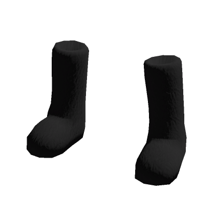Y2K Fuzzy Black Boots | Roblox Item - Rolimon's