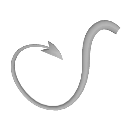 Long Pure White Demon Tail | Roblox Item - Rolimon's