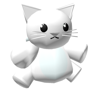 Cat White Kitten Baby Pet Front Accessory Animal | Roblox Item - Rolimon's