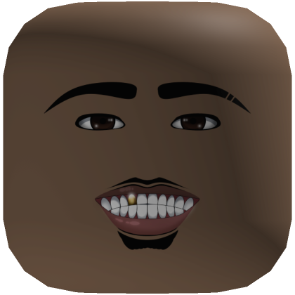 Golden Grill Hood Rich Smile Face | Roblox Item - Rolimon's