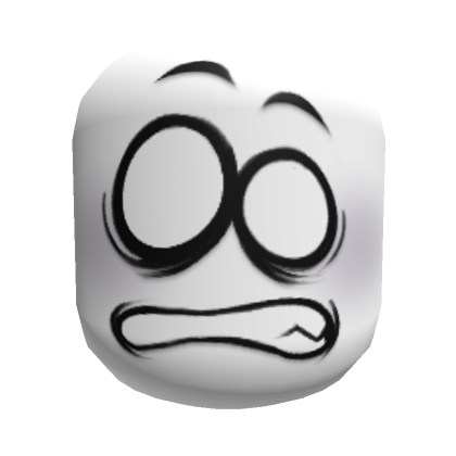 Máscara Facial Shocked - Blanco - Roblox
