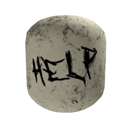 Creepy "Help" Mask | Roblox Item - Rolimon's