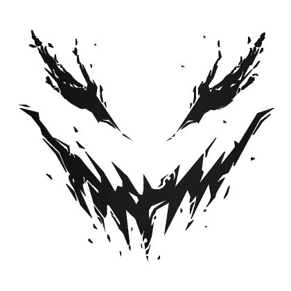 Scary Black Demon Evil Smile [ face Mask ] | Roblox Item - Rolimon's