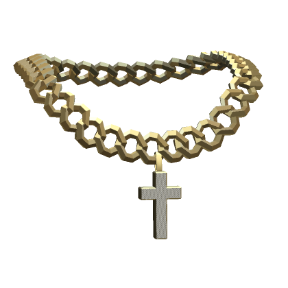 iced cross chain necklace | Roblox Item - Rolimon's