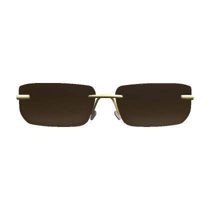Brown and Gold Square Sunglasses | Roblox Item - Rolimon's