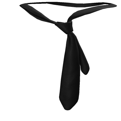 Black Loose Neck Tie 1.0 | Roblox Item - Rolimon's