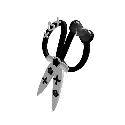 kawaii black starry hospital cross scissors | Roblox Item - Rolimon's