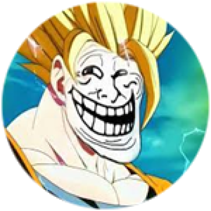 super saiyan troll face - Roblox