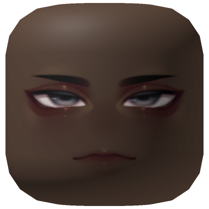 Smokey Silver Stare Face Mask in Dark Skin Tone | Roblox Item - Rolimon's