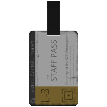 SCP Level 3 Keycard: | Roblox Item - Rolimon's