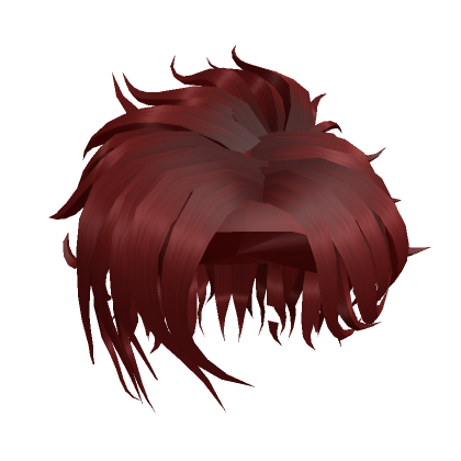Sleepy Messy Mullet Anime Hair (red) | Roblox Item - Rolimon's