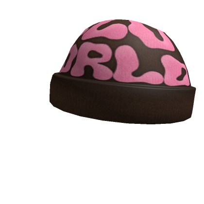 Glo World Brown & Pink Beanie | Roblox Item - Rolimon's