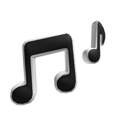 black music notes hairclip | Roblox Item - Rolimon's