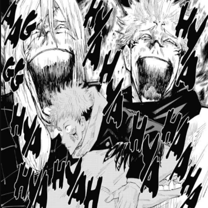 jjk mahito and sukuna laughing