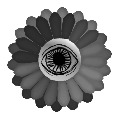 Weirdcore Creepy Flower Mask [Black n White] | Roblox Item - Rolimon's