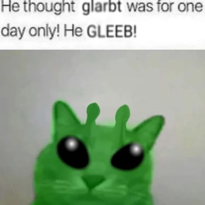 glarbt gleeb alien cat