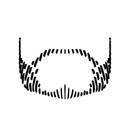 Stubble Negro Estilizado - Roblox