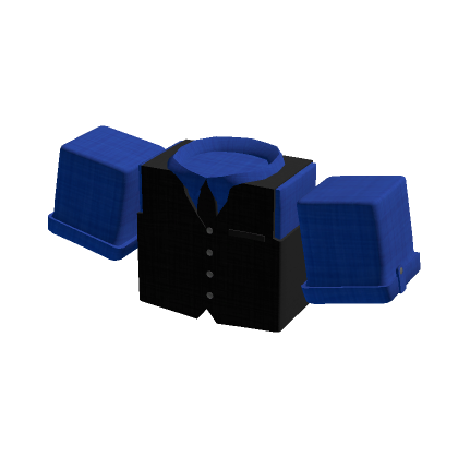 Blue Shirt & Formal Black Vest {1.0} | Roblox Item - Rolimon's