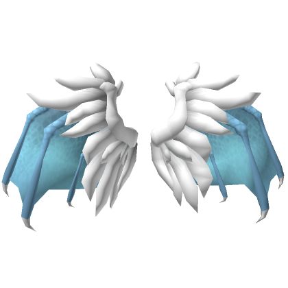 White and Blue Angel/Demon Hybrid Wings | Roblox Item - Rolimon's