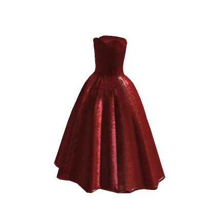 Glittery Princess Gown Dress in Red | Roblox Item - Rolimon's