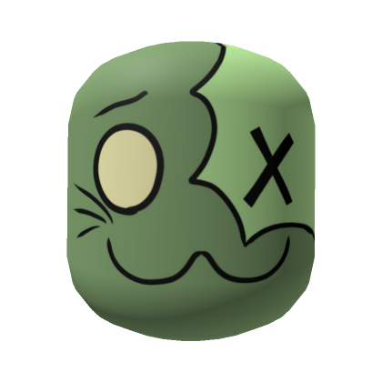Blind Zombie Cat Face [ Moss Green ] | Roblox Item - Rolimon's