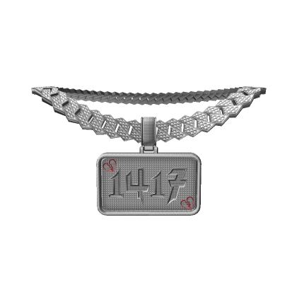 [1.0] DD Osama's Iced Out Cuban w/ "1417" Pendant | Roblox Item - Rolimon's